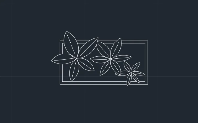 Bloques de macetas con y sin plantas para AutoCAD - mybloques.com